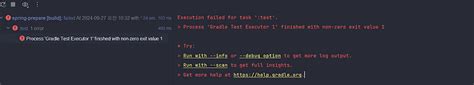 트러블 슈팅 Intellij Process Gradle Test Executor 1 Finished With Non