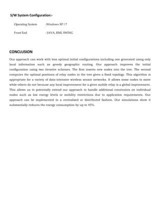 Java Ieee Mobilecomputing Project Mobile Relay Configuration In