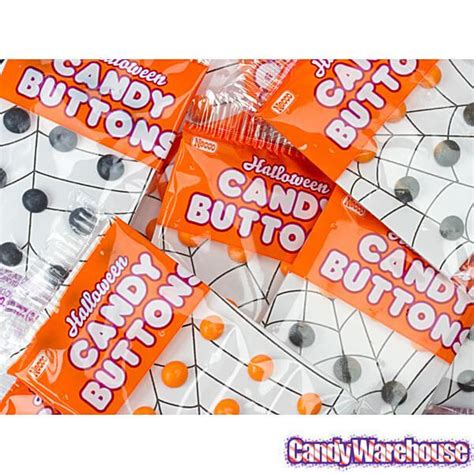 Necco Halloween Snack Size Candy Buttons Strips Wrapped 32 Piece Bag Bestcandyshop