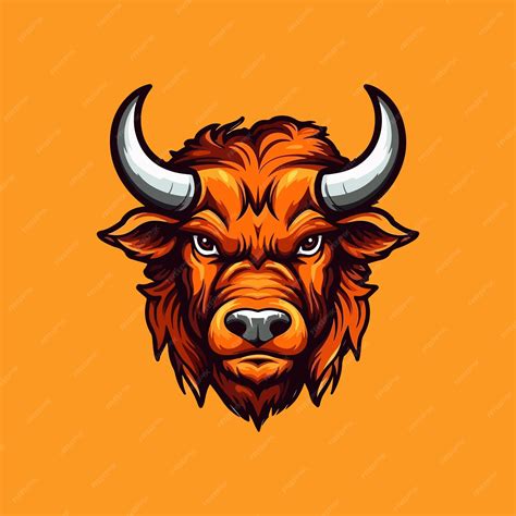 Premium Vector Bull Mascot Logo Design Bull Vector Illustration
