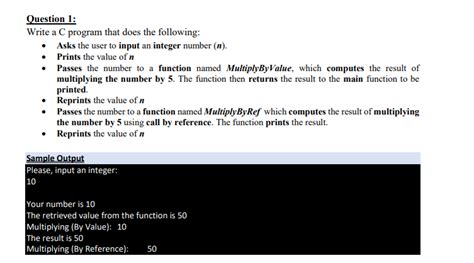 Solved Question Write A C Program That Does The Chegg
