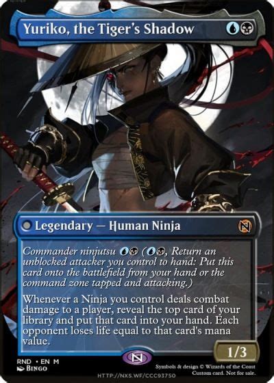 Yuriko The Tigers Shadow Custom Cards Magic The Gathering Magic Cards