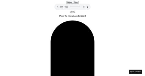 React Voice Recorder Examples CodeSandbox