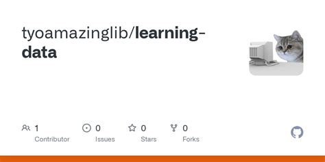 GitHub Tyoamazinglib Learning Data
