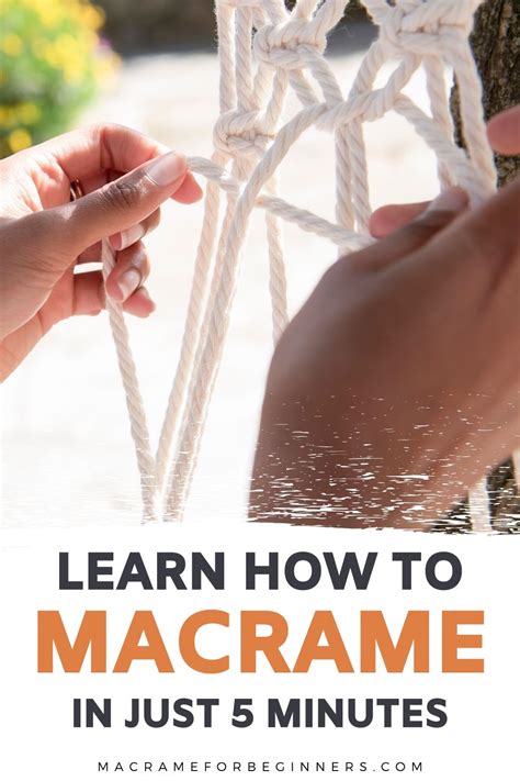 Macrame For Beginners Learn All The Basic Knots In Just Minutes Macrame For Beginners
