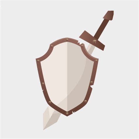 Free Vector Shield And Sword Ai Uidownload