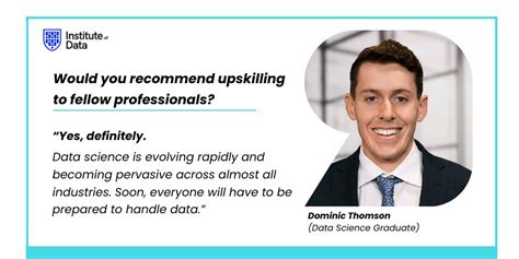 Institute Of Data On Linkedin How Dominic Trained In Data Science And Ai