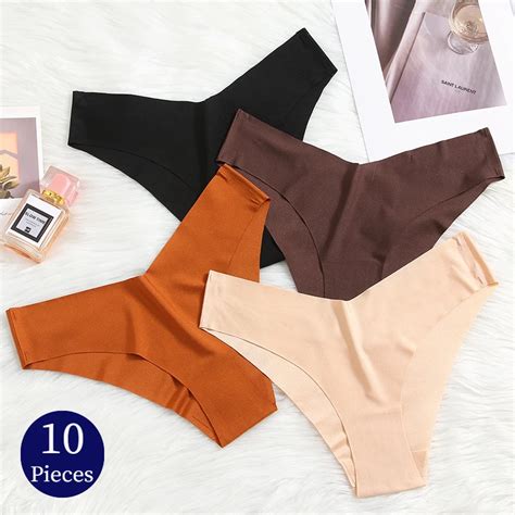 Warmsteps 10pcs Women S Panties Set Plus Size Seamless Underwear Soft