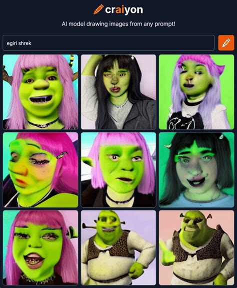 Egirl Shrek Rweirddalle