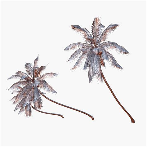 코코넛 야자 나무 02 저 폴리 3d 모델 5 Unknown C4d Obj Fbx 3ds Free3d