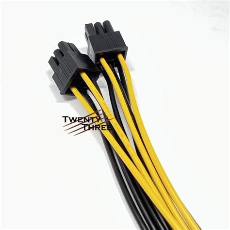 Jual Kabel Power Psu Atx 24 Pin To 2X Dual 6 Pin Pcie Adapter Gpu Vga Pci E Shopee Indonesia