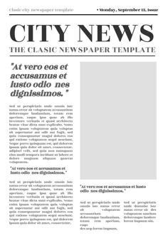 Blank Newspaper Template Blank Newspaper Newspaper Layout Newspaper
