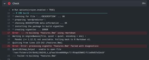 Build Failure For Check Release Workflow Package Development Posit Community
