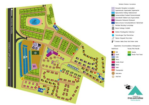 Plano Tres Estrellas Campings