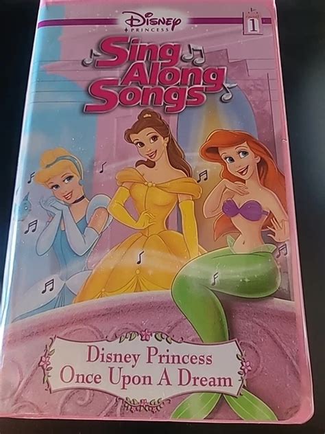Disney Princess Sing Along Songs Vol 1 Once Upon A Dream Vhs 2004