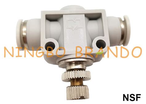 Nsf One Way Pneumatic Flow Control Fitting Air Speed Controller Valve