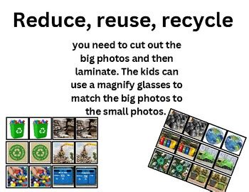 Creative Curriculum Reduce Reuse Recycle Science By Color Me Prek