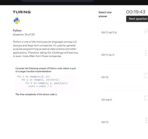 Turing A Python Question 19 Of 30 Python Is Studyx
