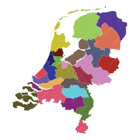 Premium Vector Netherlands Map Map Of Holland In Administrative Regions