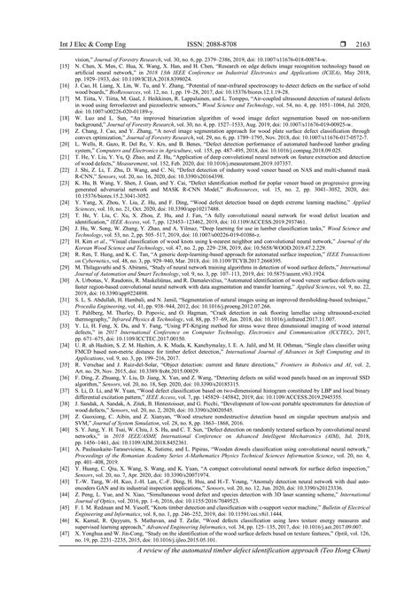 A Review Of The Automated Timber Defect Identification Approach Pdf