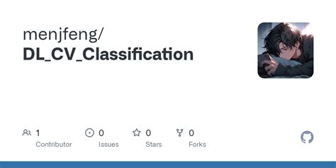 Github Menjfengdlcvclassification