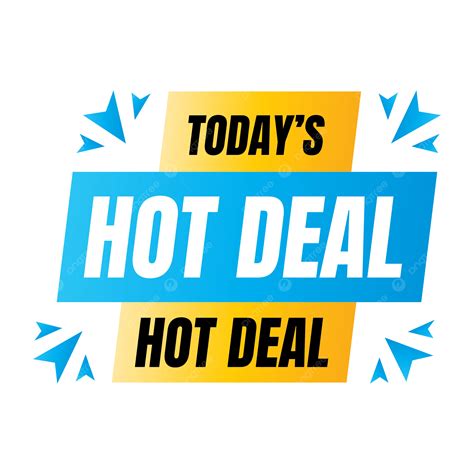 Today S Hot Deal Announcement Icon Discount Banner Illustration Flash