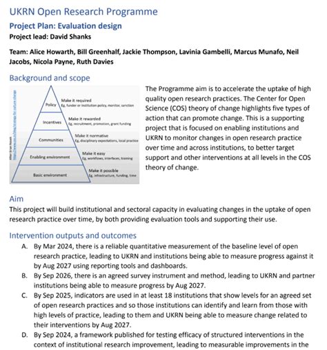 Project Plan Evaluation Design Oer Commons