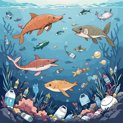 Marine Pollution Cartoon Stock Illustrations 2 372 Marine Pollution
