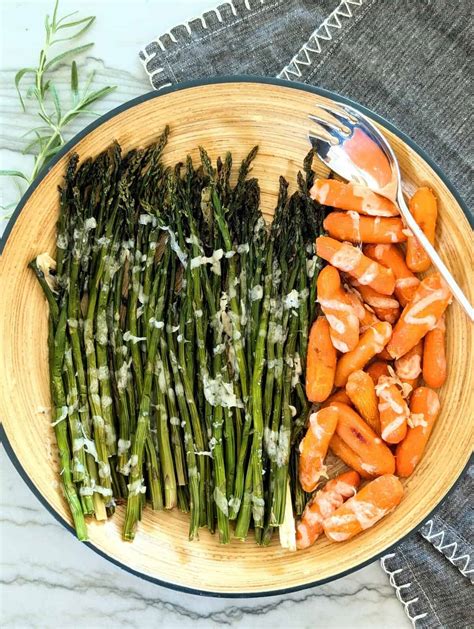 Roasted Carrots And Asparagus With Parmesan Casual Greens