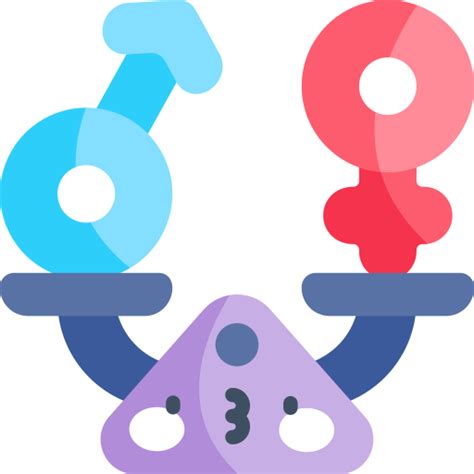 Gender Equality Kawaii Flat Icon Gender Equality Kawaii Flat Icon