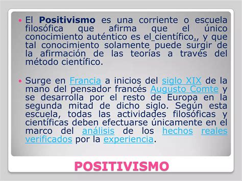 Positivismo En México Pptx