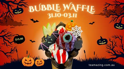 Special Bubble Waffle For Halloween Teamazing