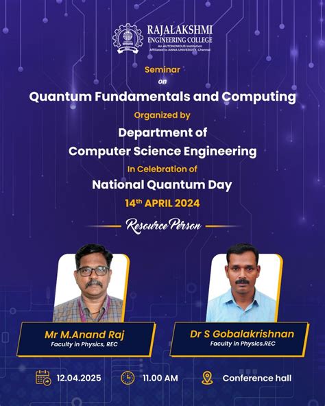 Quantumcomputing Qubits Nationalquantumday Physics Educationmatters Anand Raj Mohanraj