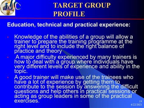 Chapter 4 Target Group Profile Ppt