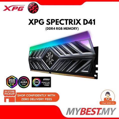 ADATA XPG SPECTRIX D41 8GB DDR4 3200MHZ Shopee Malaysia