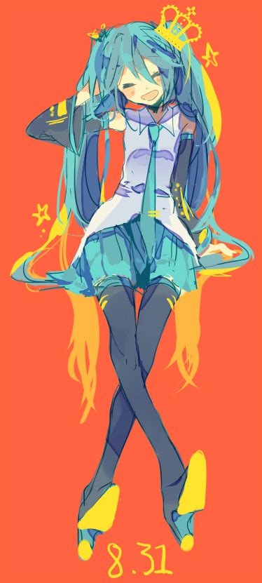 Hatsune Miku Vocaloid Drawn By Lucarios Danbooru