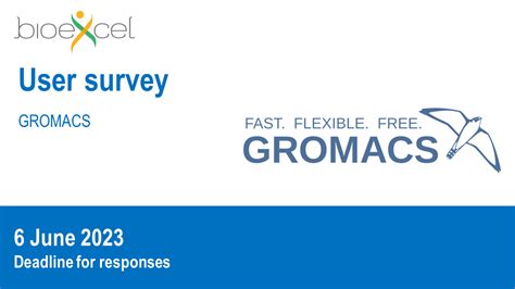 bioexcel user survey gromacs bioexcel centre of excellence for