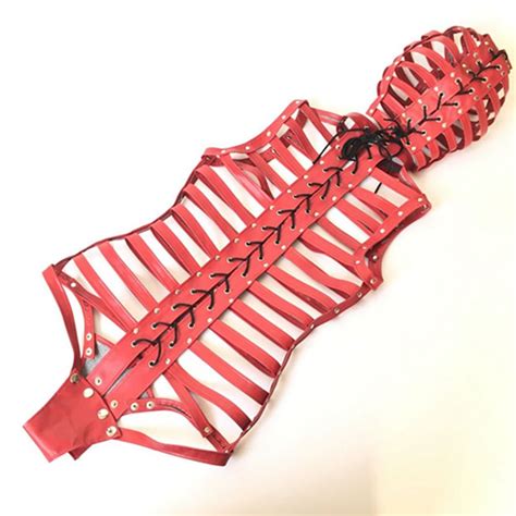 Bondage Soft Leather Arm Binder Headgear Straitjacket Bdsm Bondage Toy