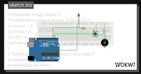 Codigo Morse Wokwi Esp32 Stm32 Arduino Simulator