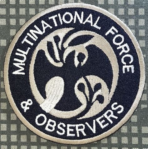 Multinational Force And Observers Patch Black Decal Patch Co