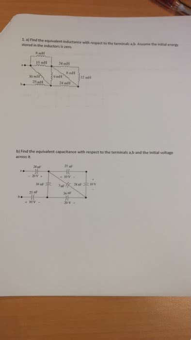 Solved a) Find the equivalent inductance with respect to the | Chegg.com