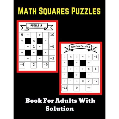 영문도서 Math Squares Puzzles Book For Adults With Solution Paperback