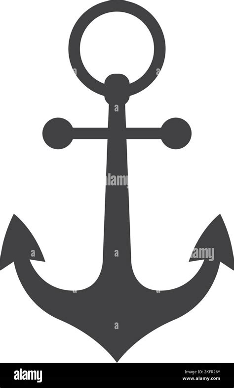 A Vector Illustration Of A Metal Sea Anchor Isolated On A White Background Stock Vector Image