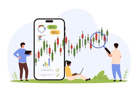 Premium Vector Stock Market Data Analysis And Analytics Forex Trade In Mobile App By Tiny People