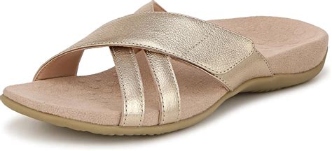 Vionic Womens Rest Zarie Slide Sandals Supportive