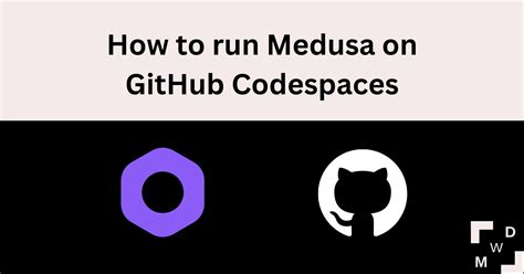 how to run medusa using github codespaces