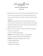 IHP 525 Quiz One Docx IHP 525 Quiz One Southern New Hampshire University April 17 2022 1