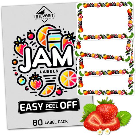Jam Labels Jam Jar Labels Labels For Jars Innoveem