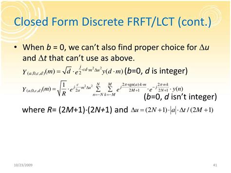Ppt Introduction Of Fractional Fourier Transform Frft Powerpoint Presentation Id