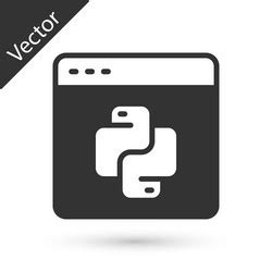 Python Language Logos Isolated Vector Images